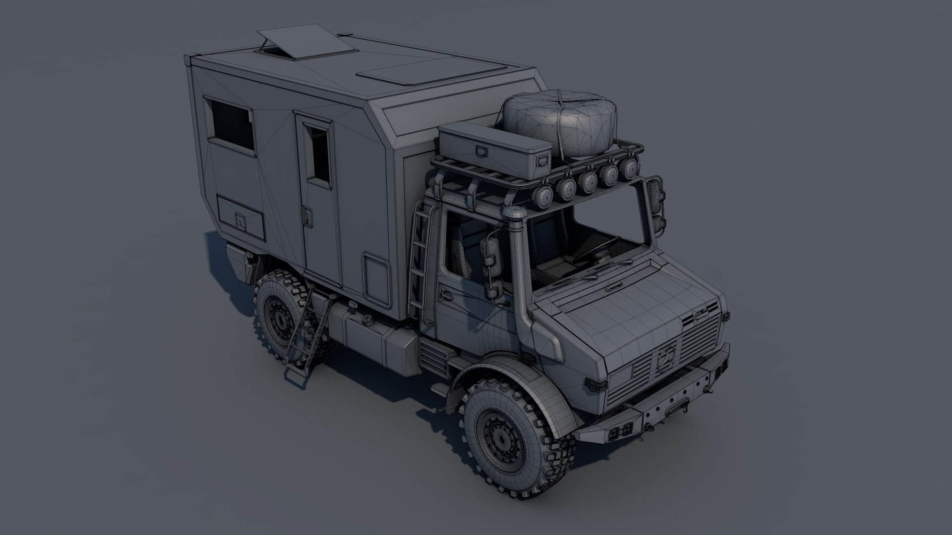 3D Model Unimog – Atlas 4×4 Mid-Poly - TurboSquid 1730453