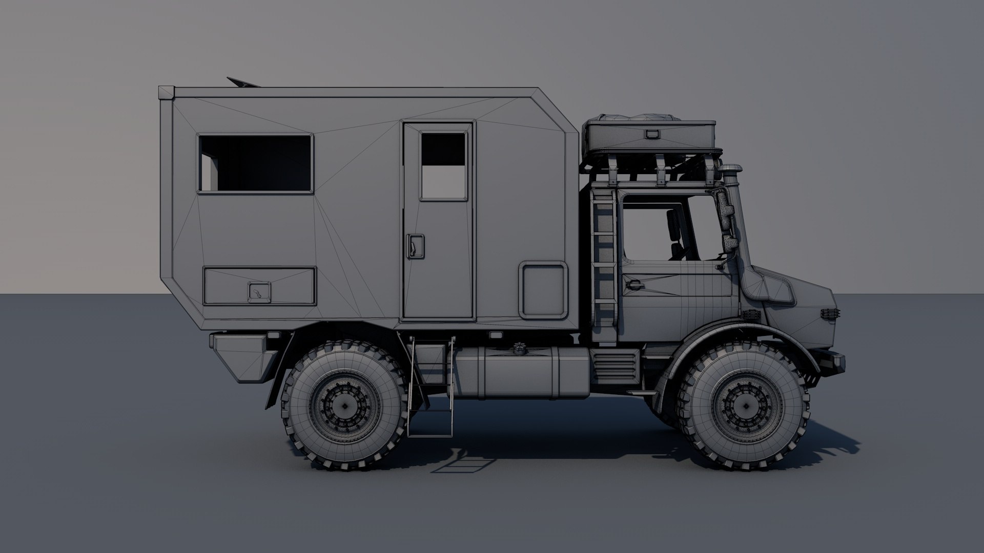 3D Model Unimog – Atlas 4×4 Mid-Poly - TurboSquid 1730453