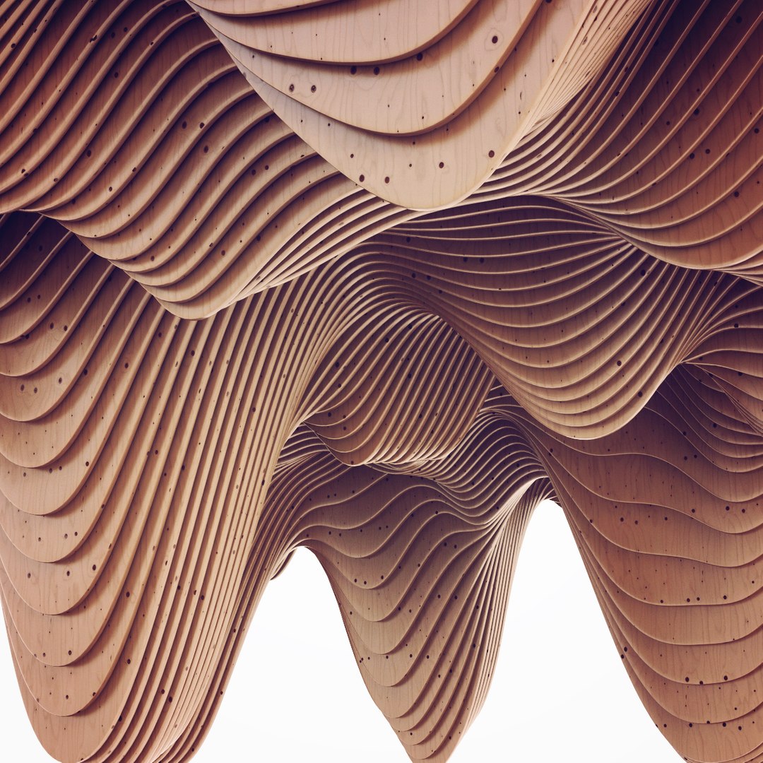 3D Parametric Wood Ceiling Model - TurboSquid 1488006