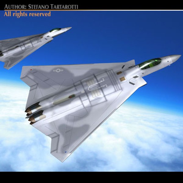 fb-22 f-22 fighter 3d model