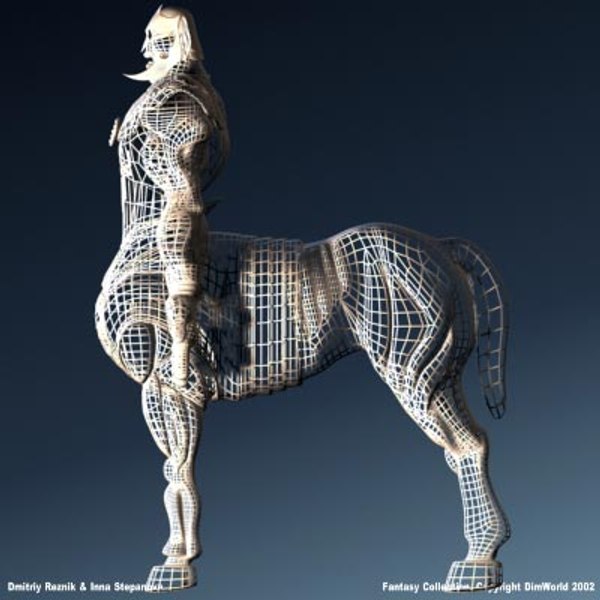 3d model fantasy character centaur