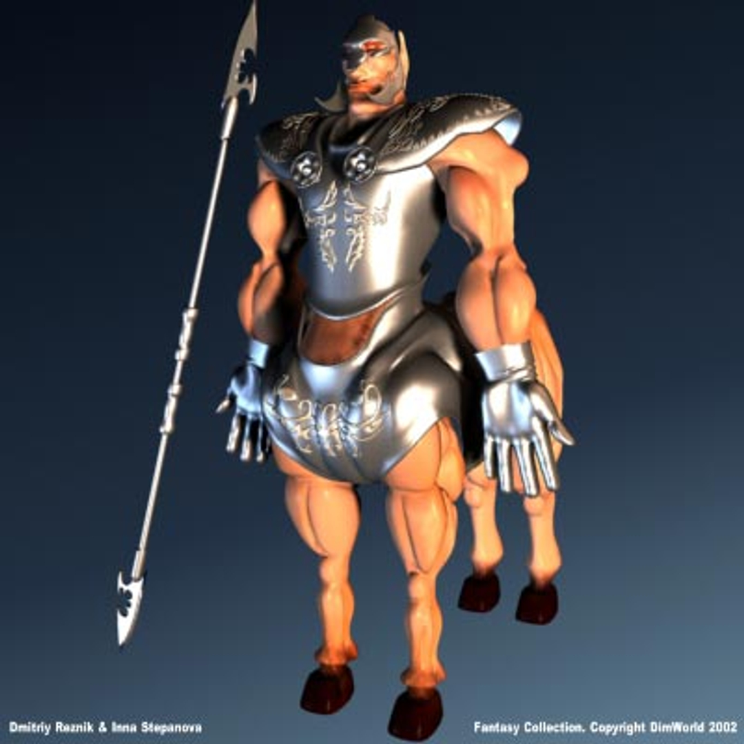 3d model fantasy character centaur