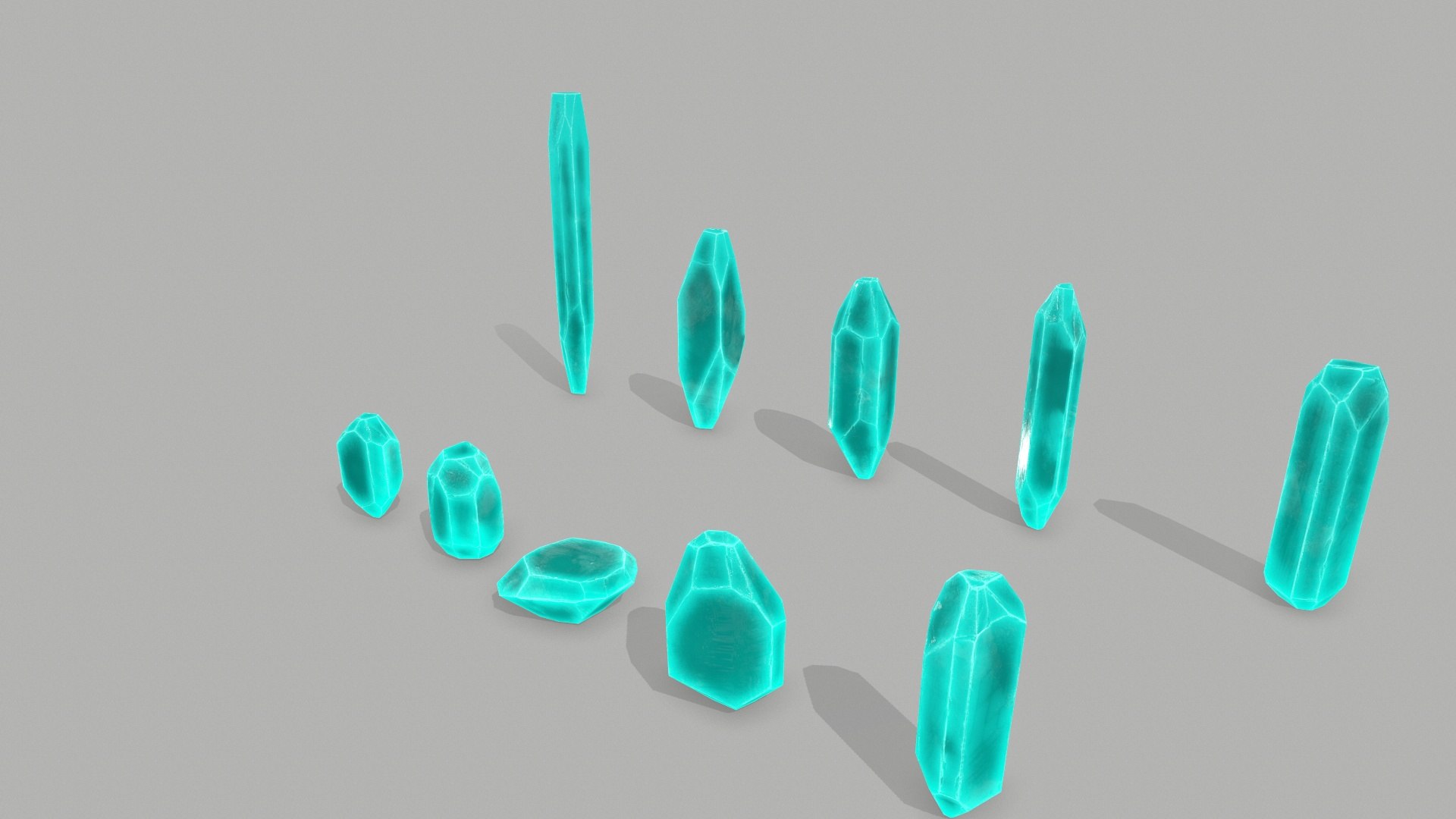 3D crystal set model - TurboSquid 2134594