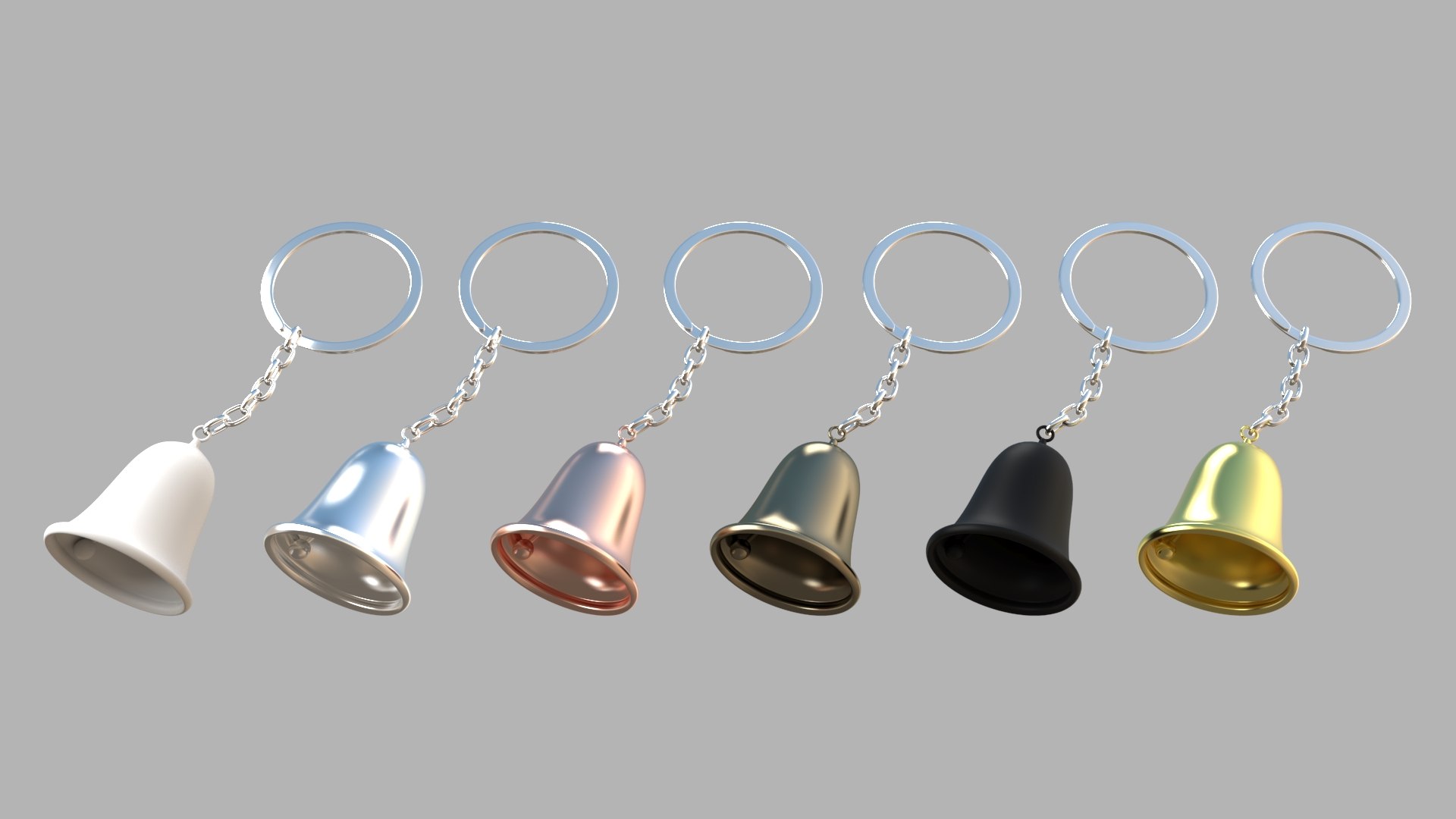 3D Bells Keychain Collection - TurboSquid 2346571
