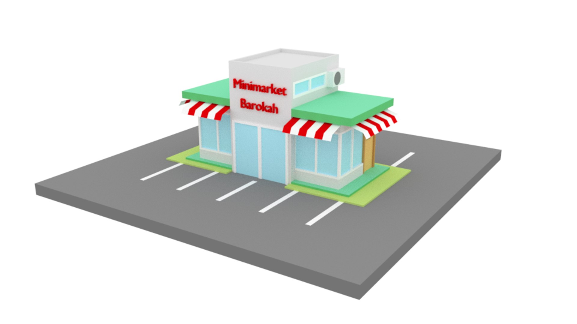 Isometric Building 3D Model - TurboSquid 1252242