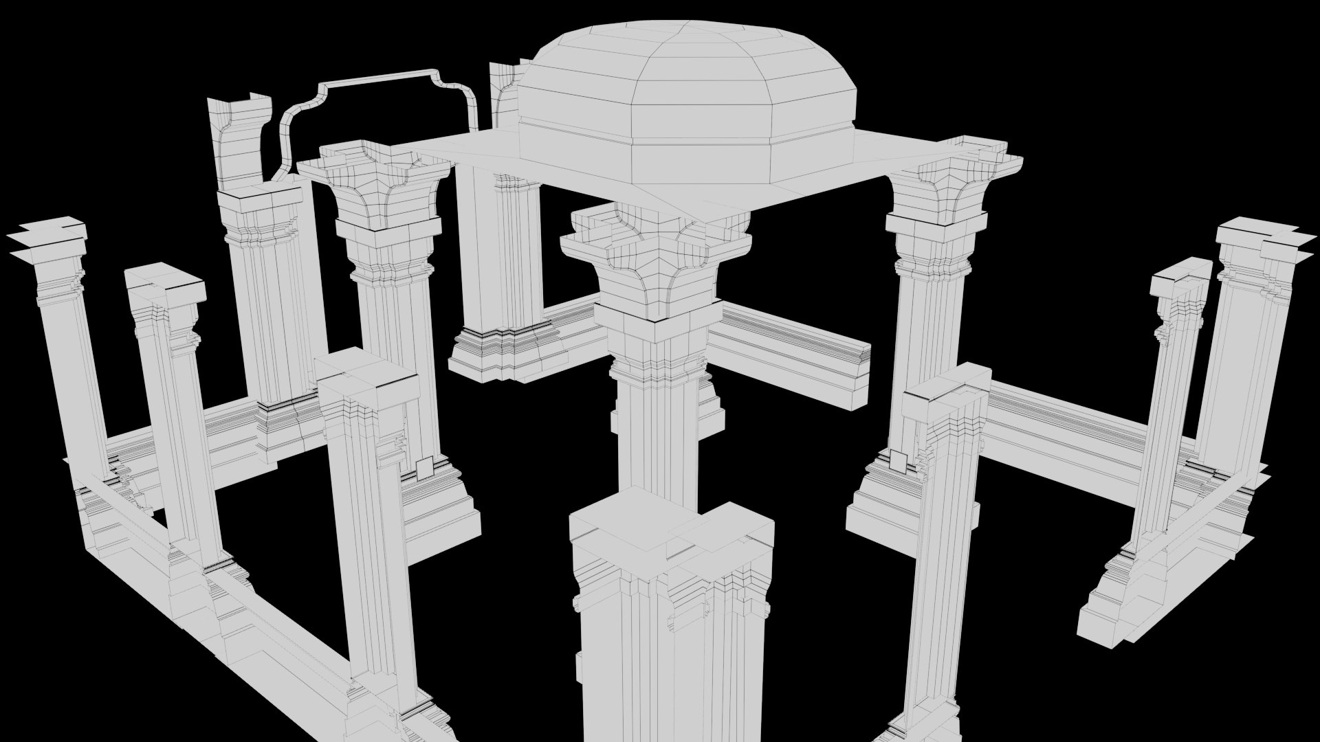 3D Pillars Model - TurboSquid 2253083
