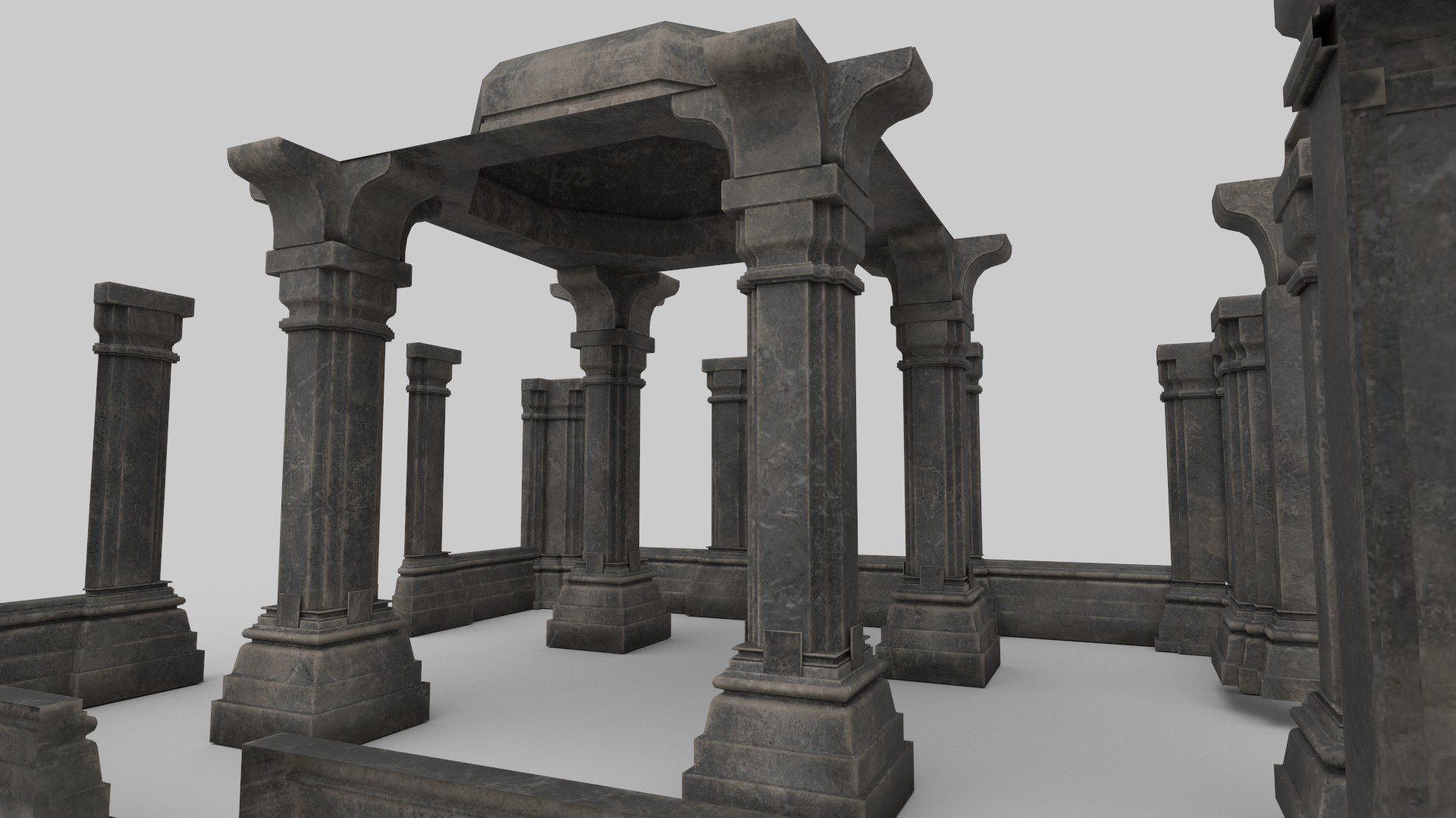 3D Pillars Model - TurboSquid 2253083