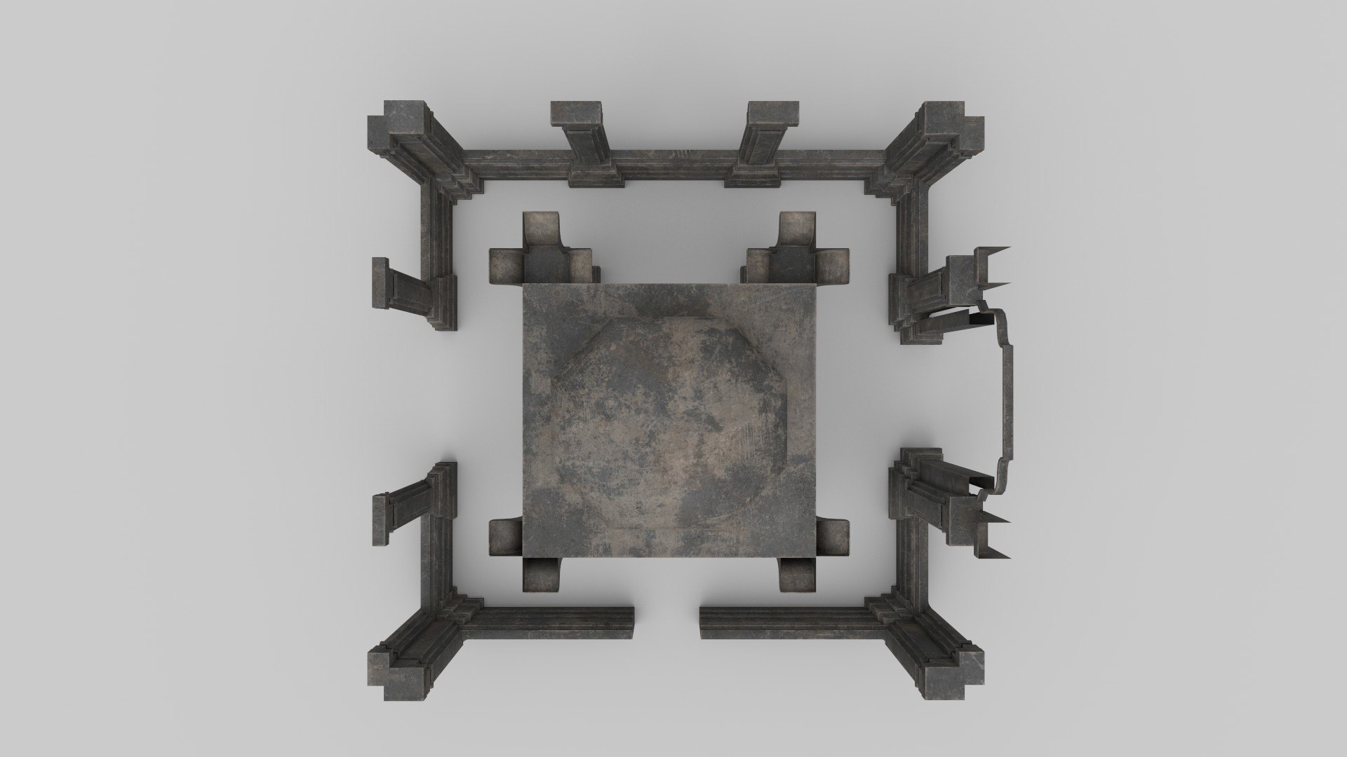 3D Pillars Model - TurboSquid 2253083