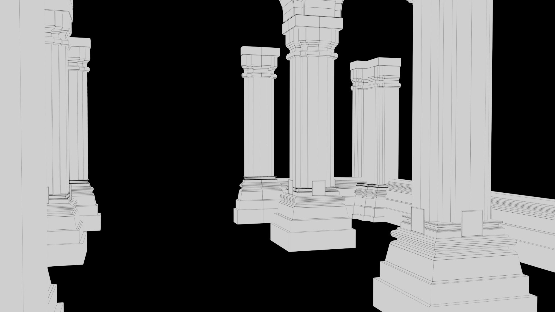 3D Pillars Model - TurboSquid 2253083