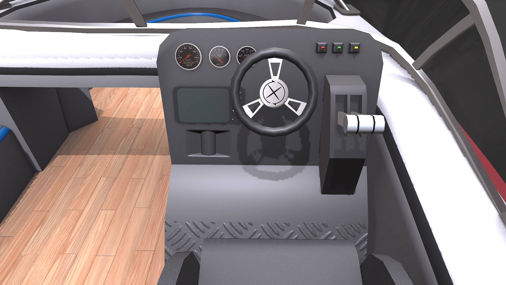 Speedboat Low-poly PBR4 3D - TurboSquid 2282542