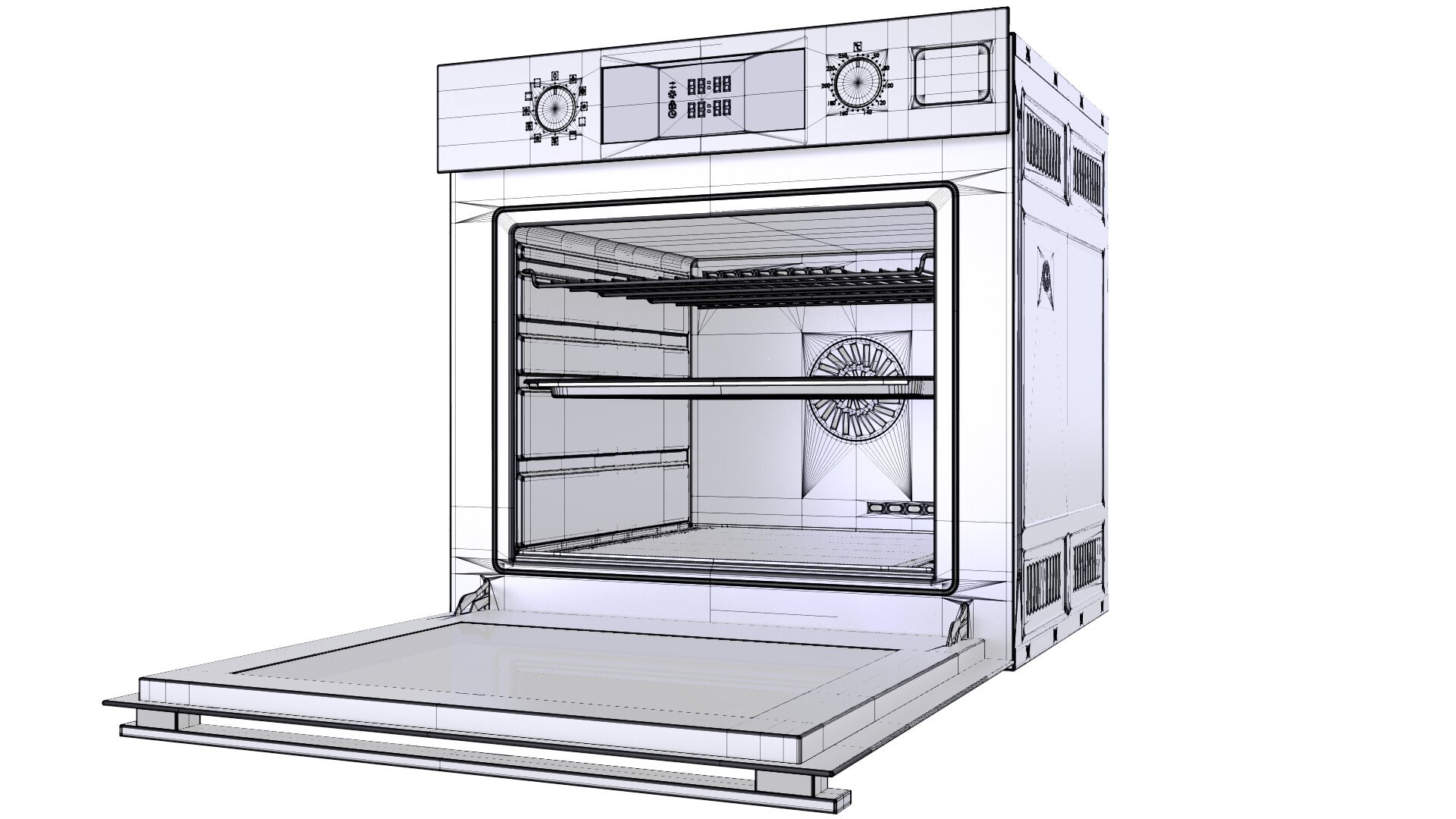 Built-in Steam Oven 16 3D Model - TurboSquid 2257437