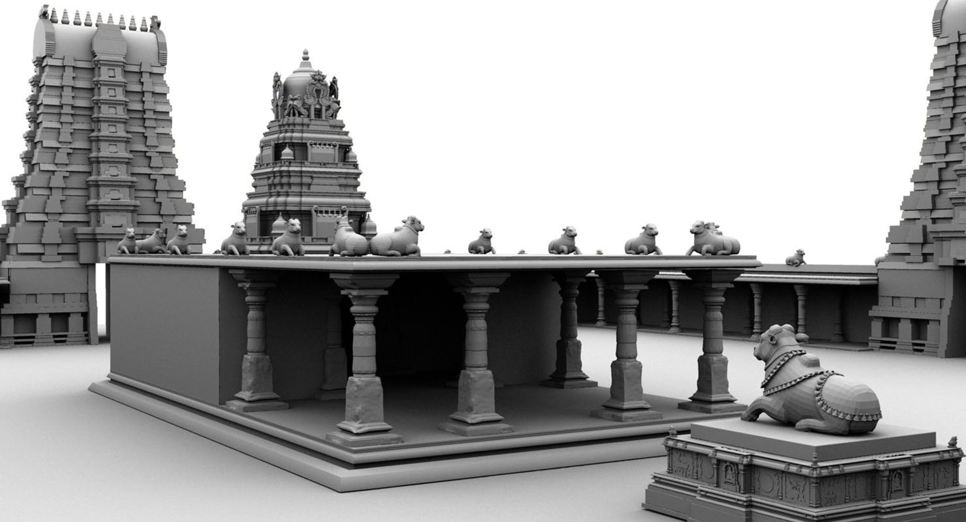 3D Model Indhu Temple - TurboSquid 1467329