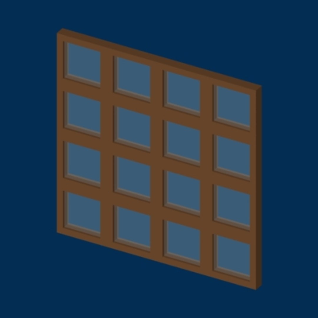 Cartoon Windows 3d Model