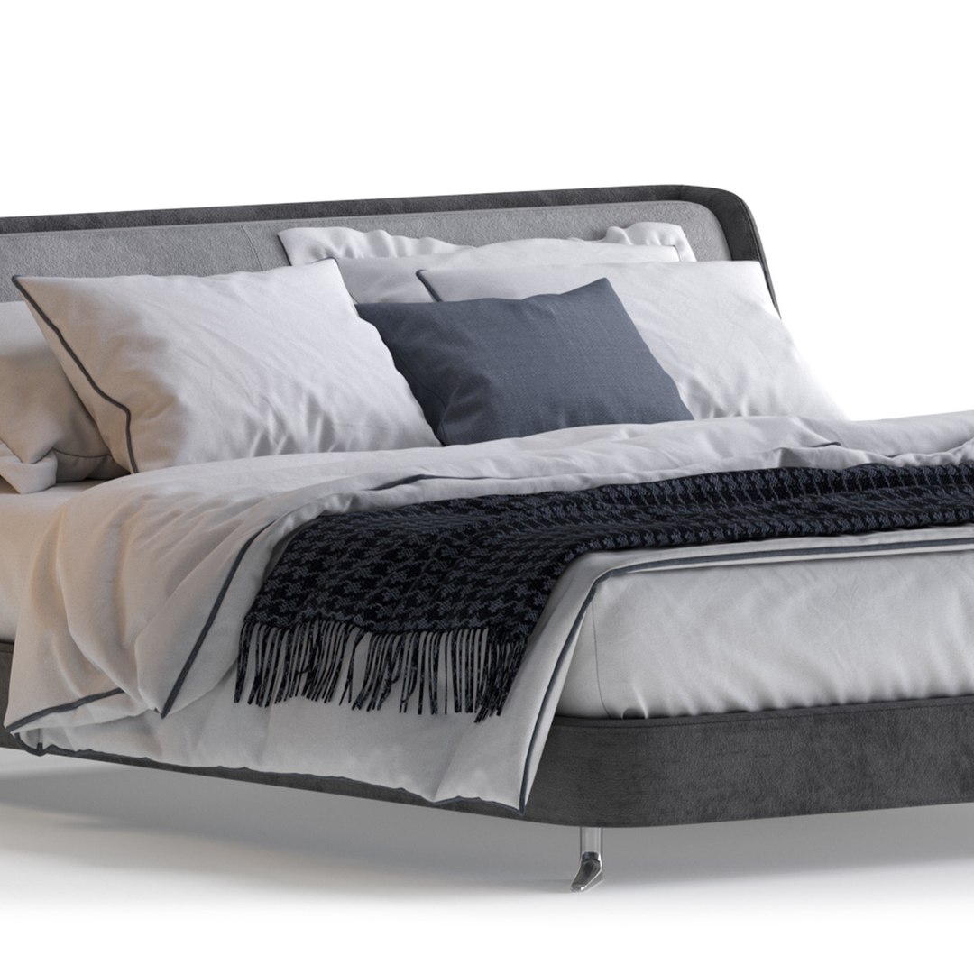Minotti Bed 3D Model - TurboSquid 1565077