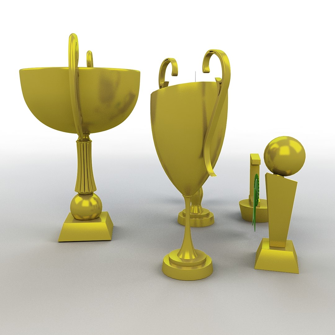 Cartoon Prize Cups Set Model | 1146062 | TurboSquid