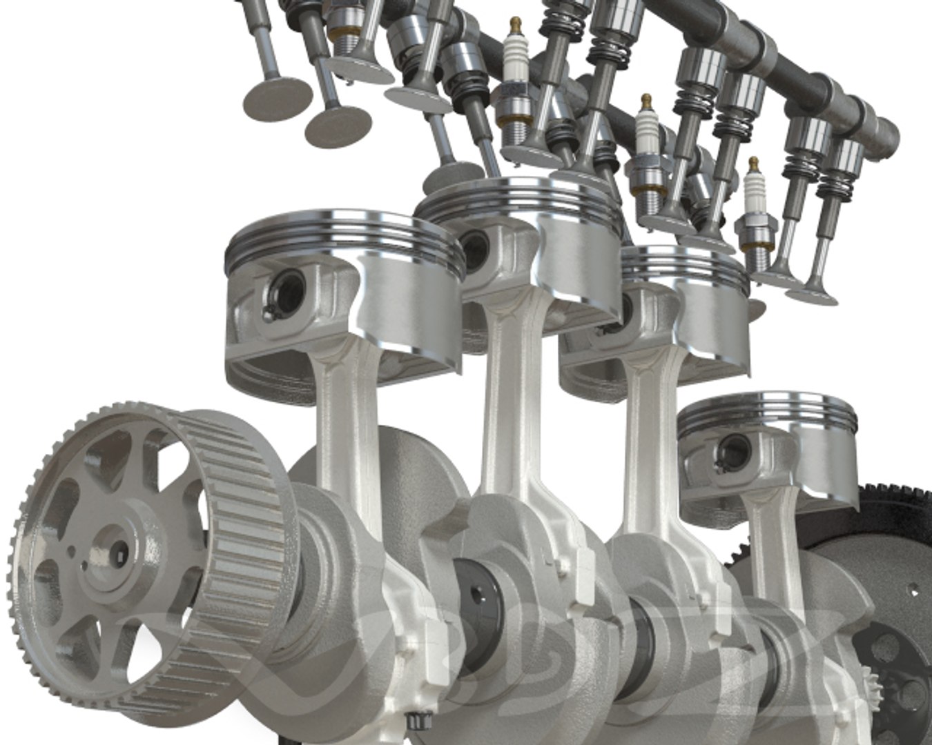 3ds Max Volkswagen Engine