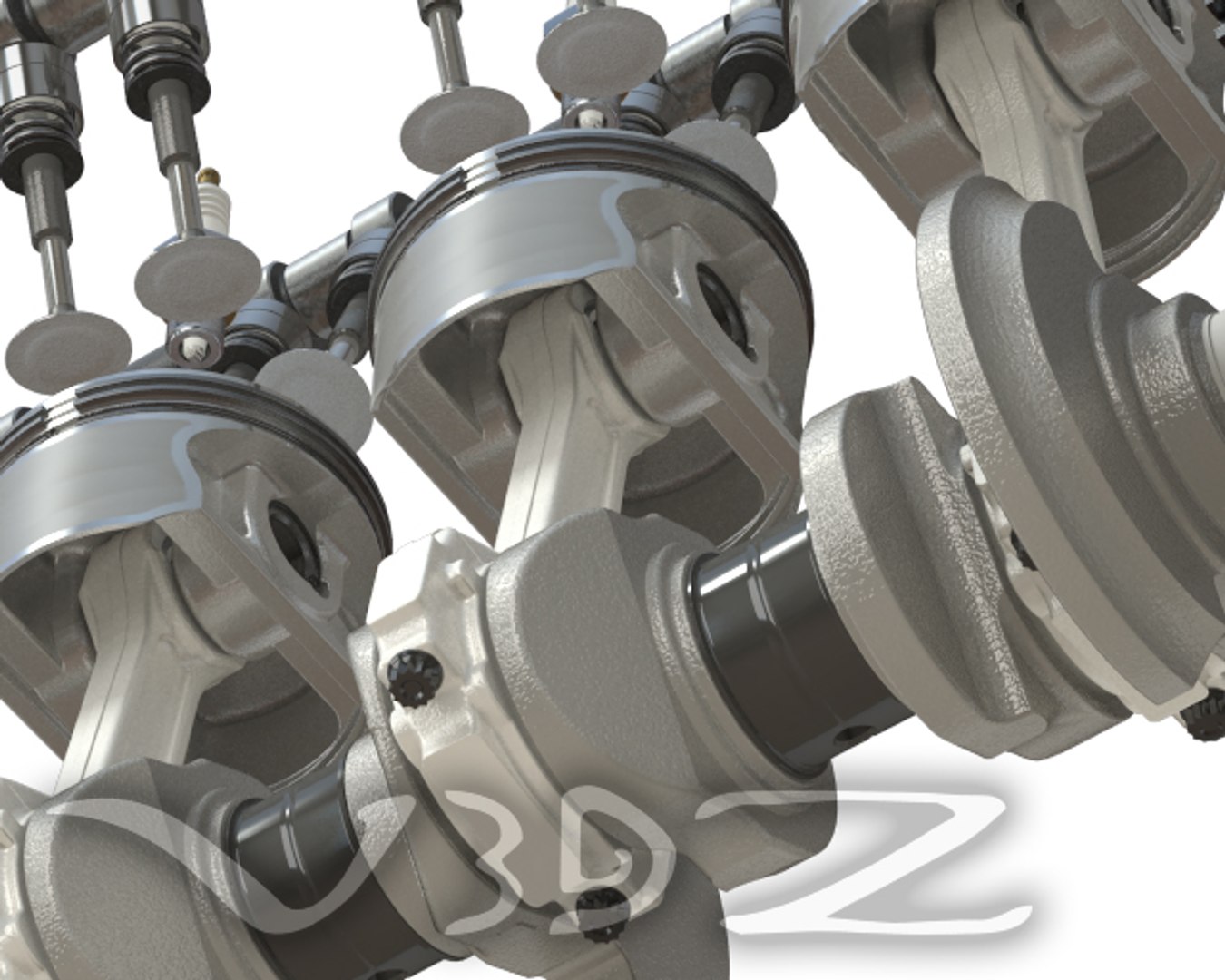 3ds Max Volkswagen Engine