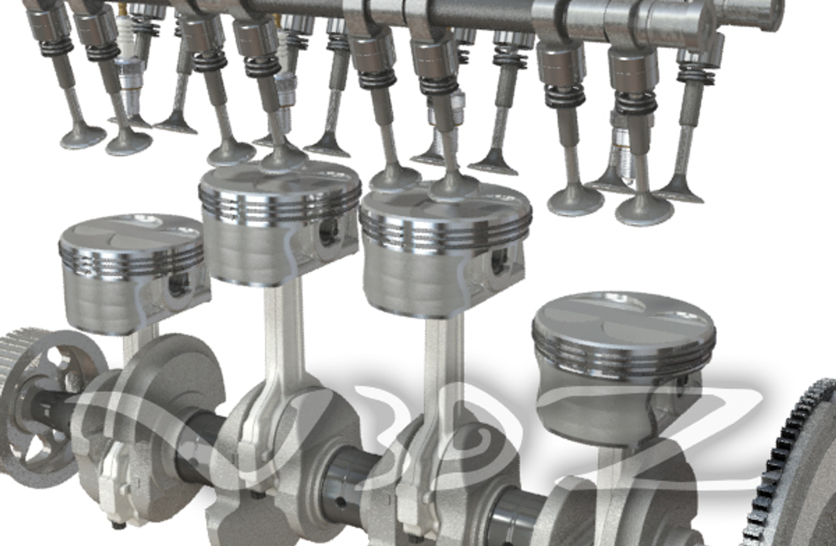 3ds Max Volkswagen Engine