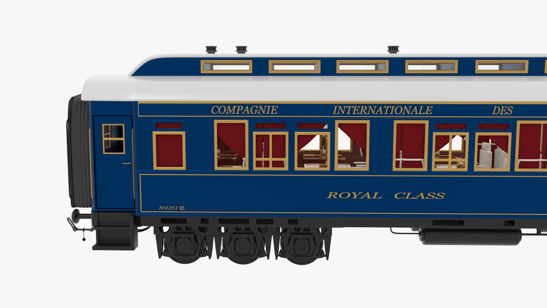 Restaurant Car Orient Express 3D Model - TurboSquid 1732044