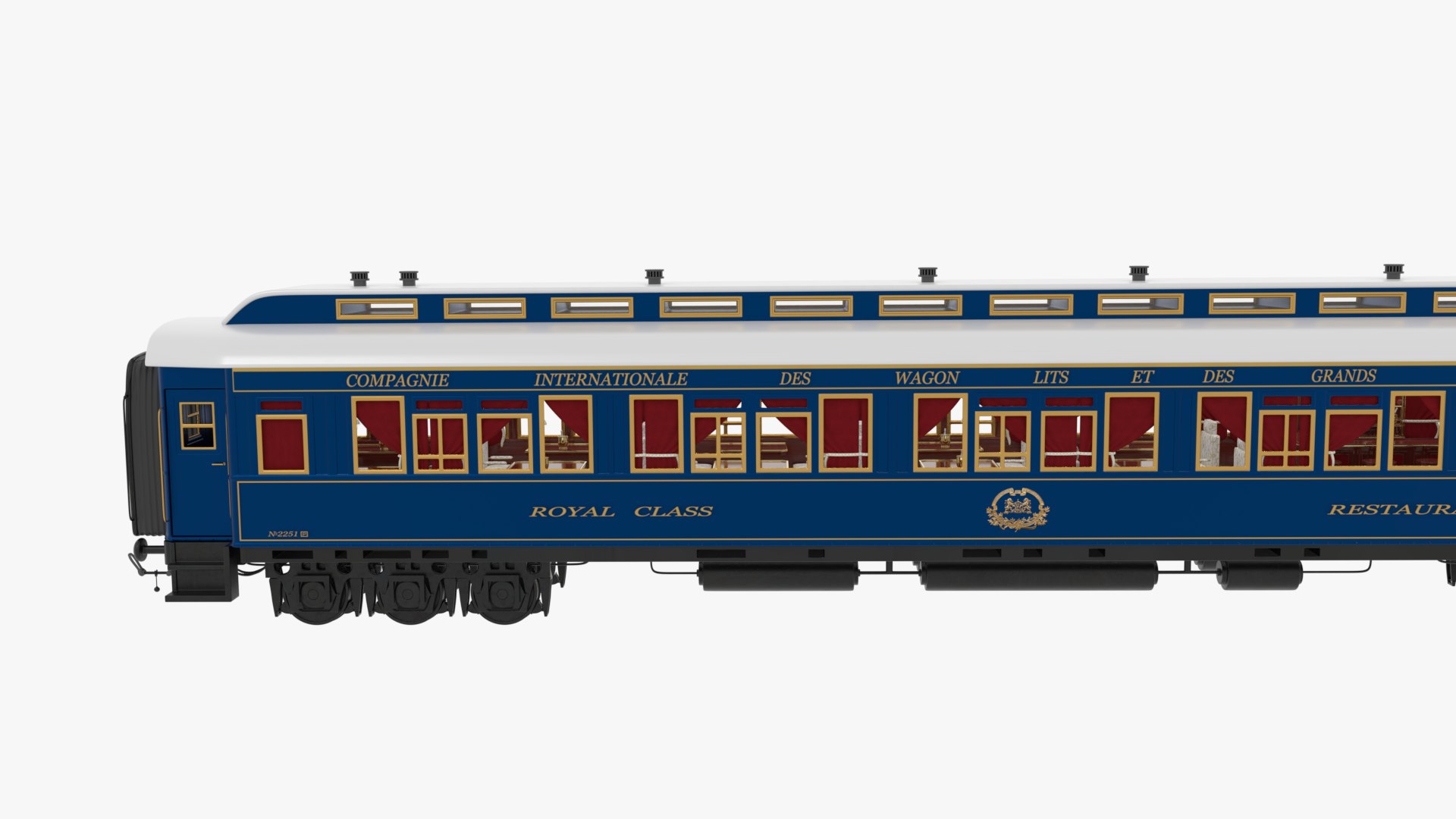 Restaurant Car Orient Express 3D Model - TurboSquid 1732044