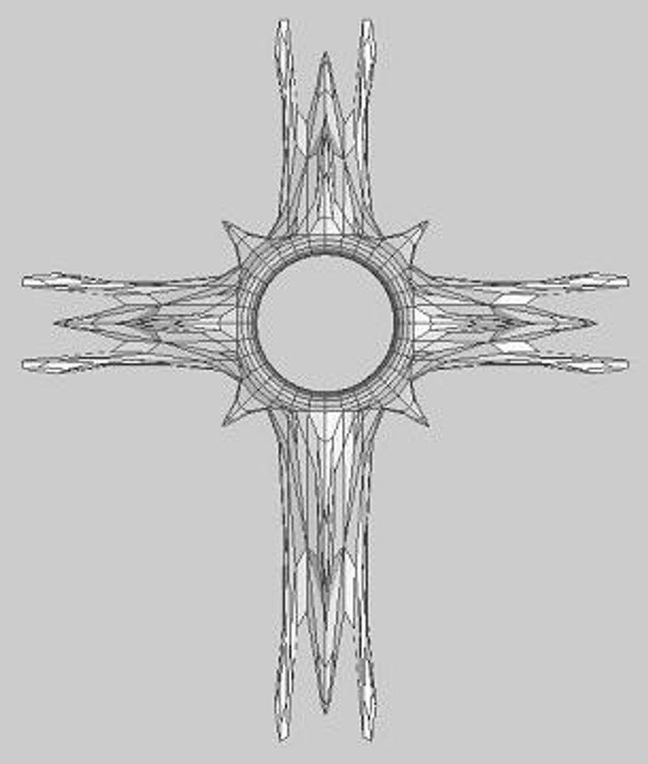 3d Model Cross