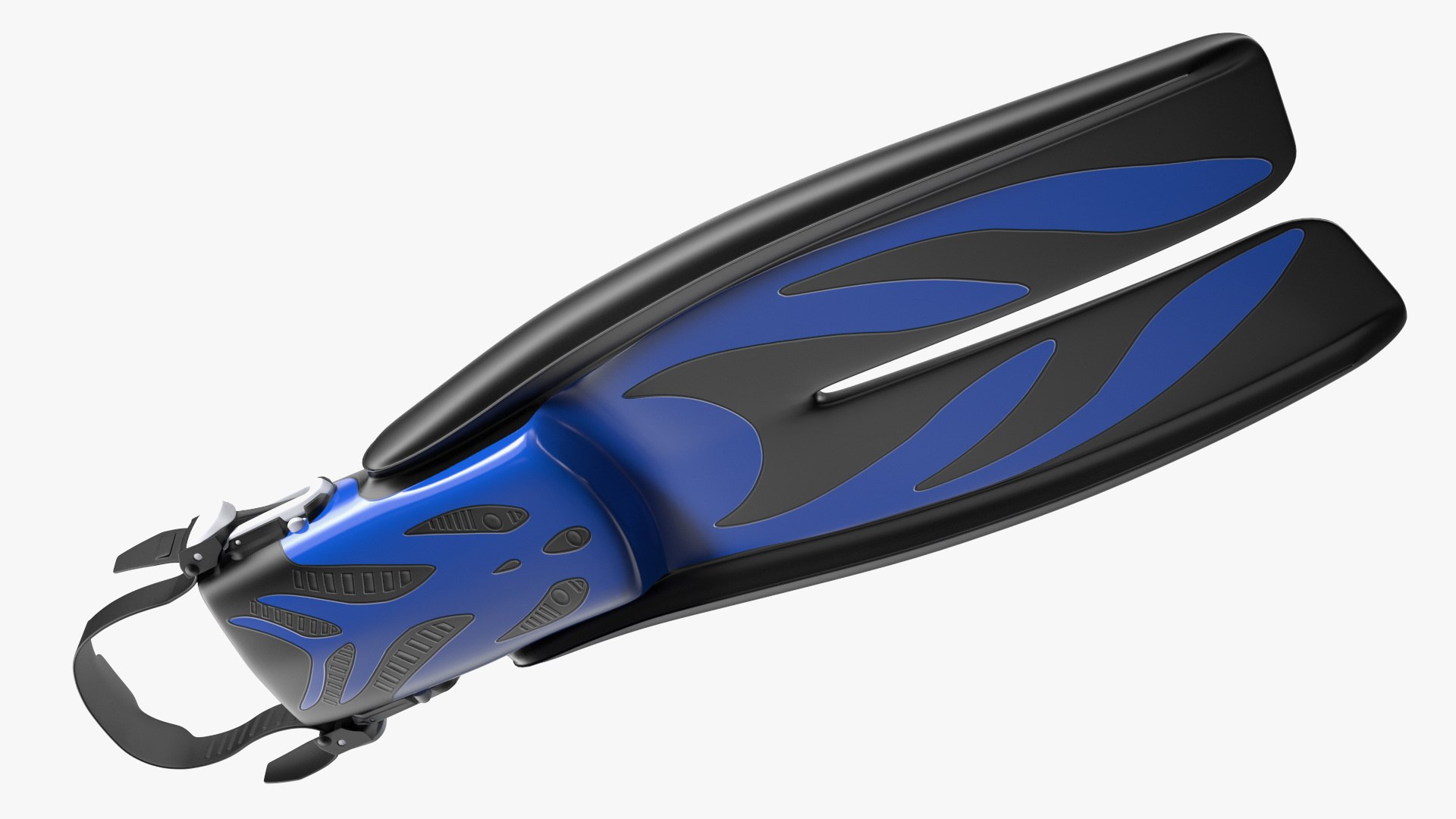 3D Twin Jet Open Heel Split Fin Blue - TurboSquid 2146512