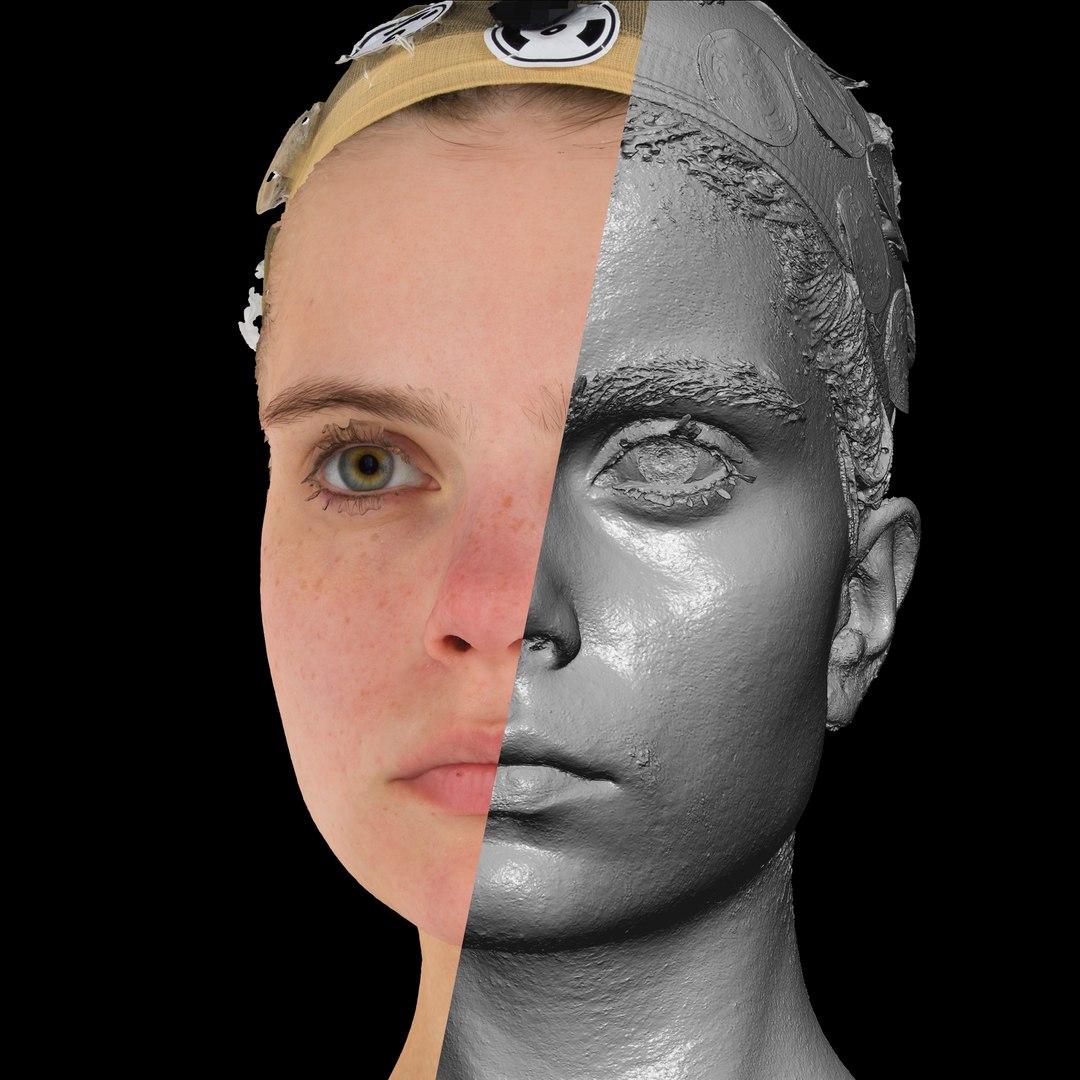 European Female 20s Head Scan 009 Model - TurboSquid 2051801
