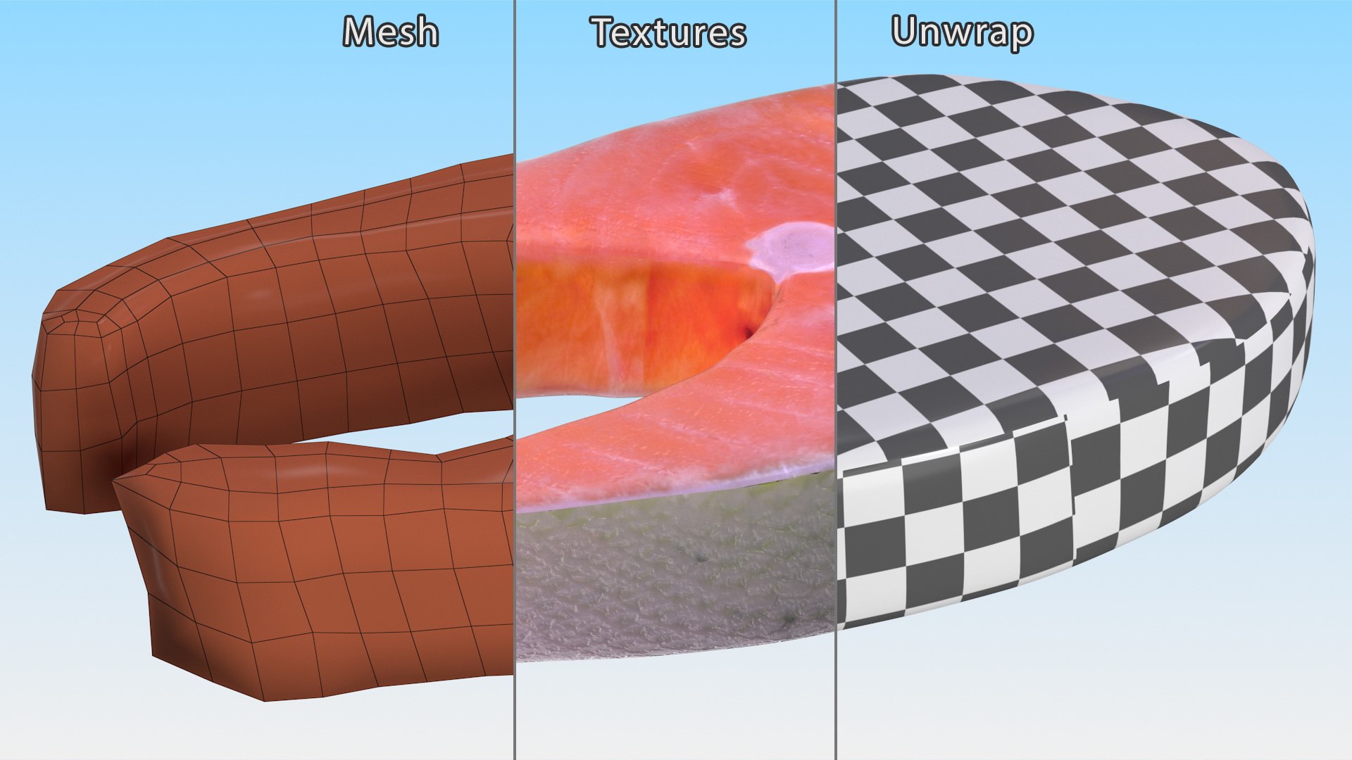 3D Raw Salmon Steak - TurboSquid 1930141