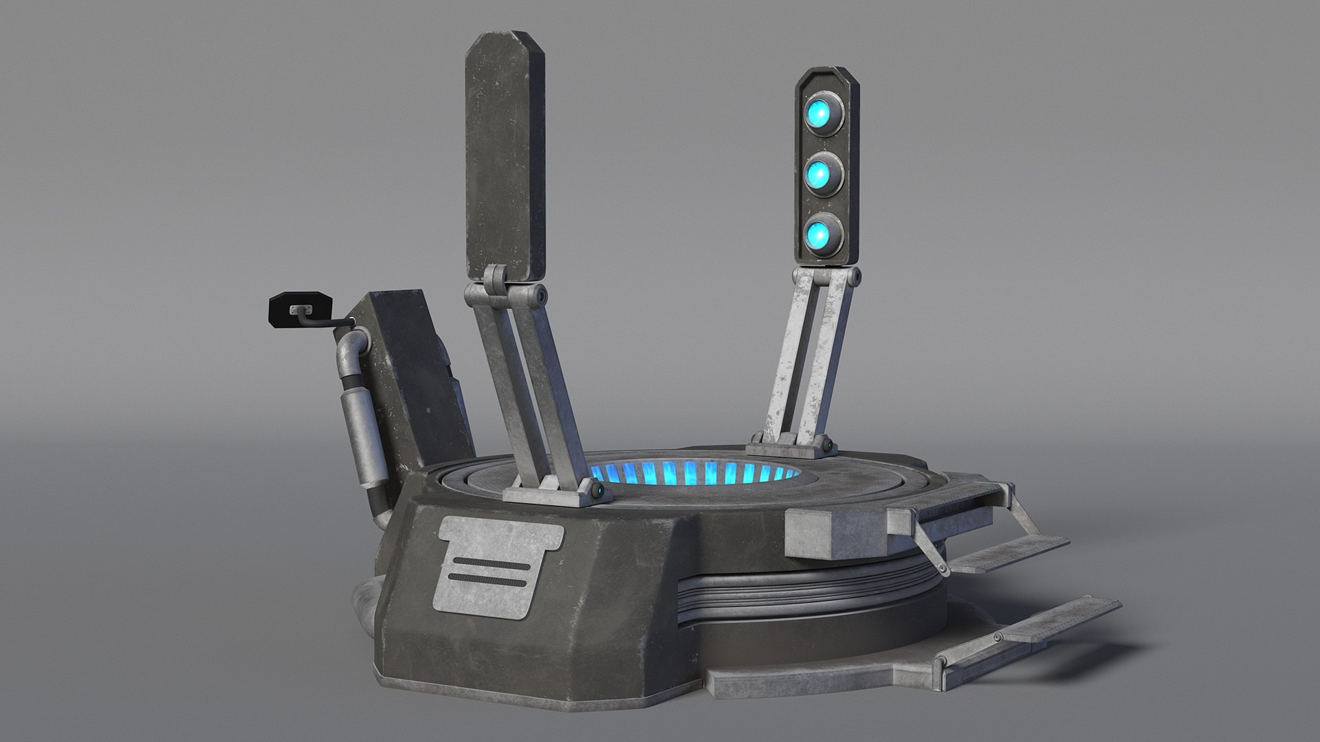 3D Sci Fi Teleport Machine - TurboSquid 2236590