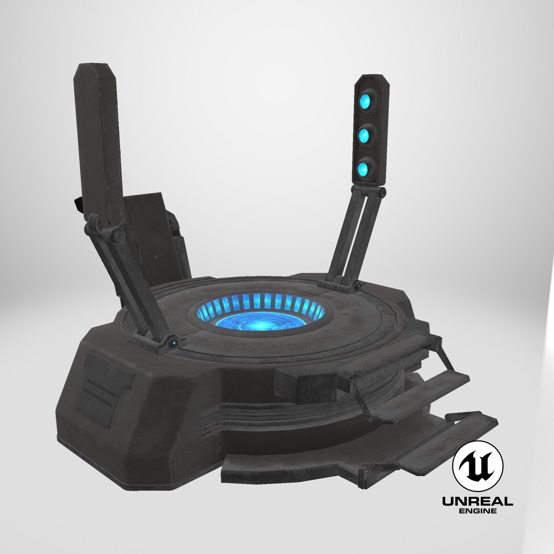 3D Sci Fi Teleport Machine - TurboSquid 2236590