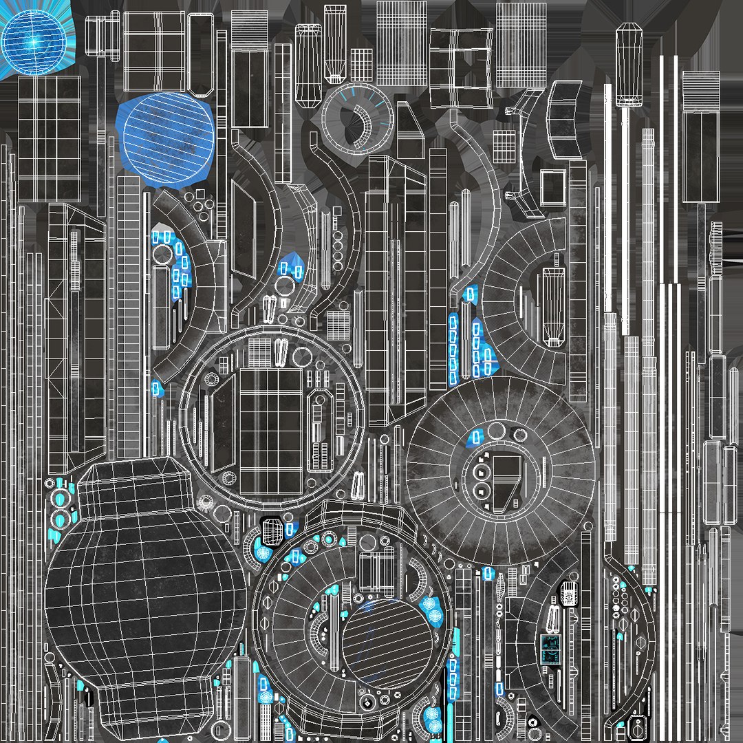 3D Sci Fi Teleport Machine - TurboSquid 2236590