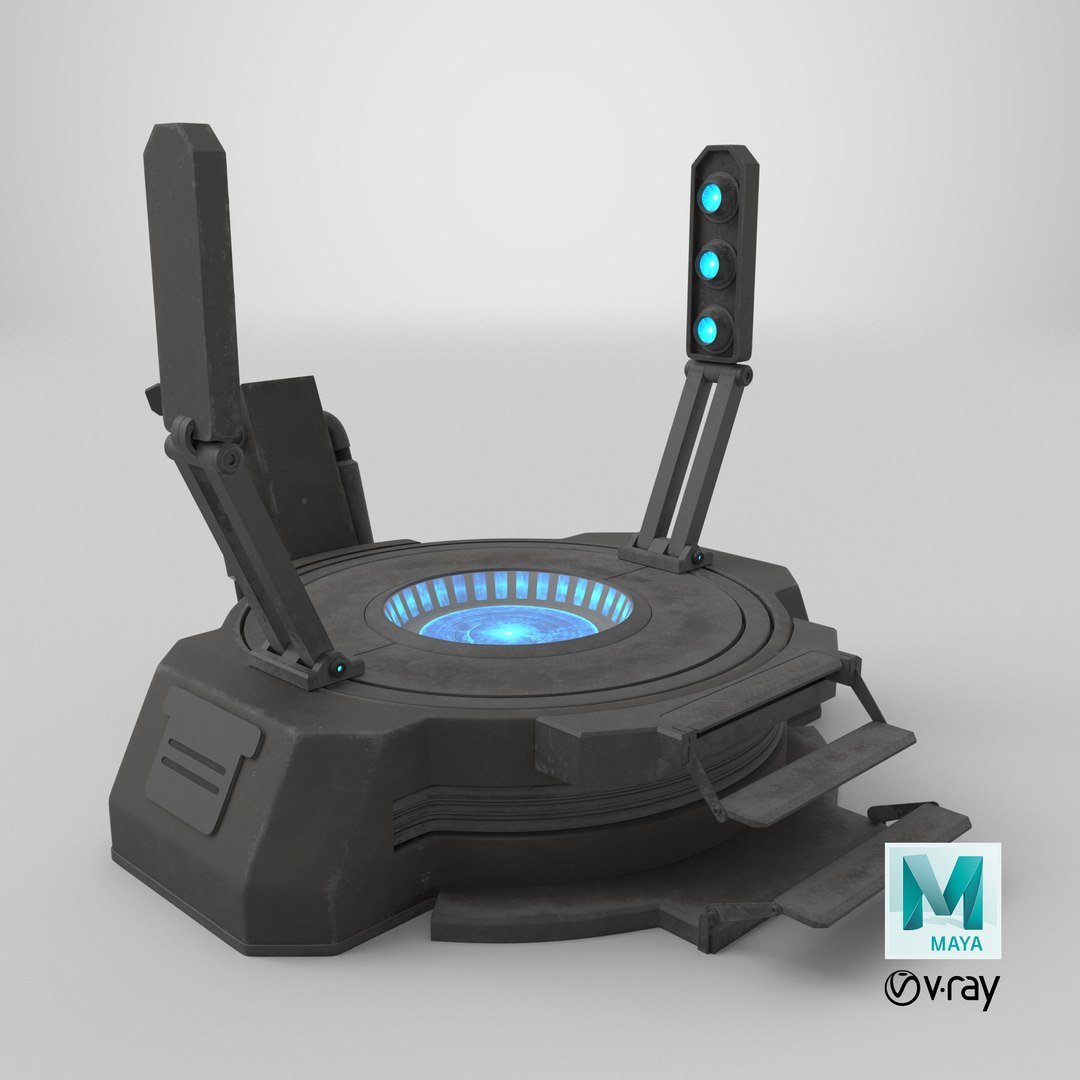 3D Sci Fi Teleport Machine - TurboSquid 2236590