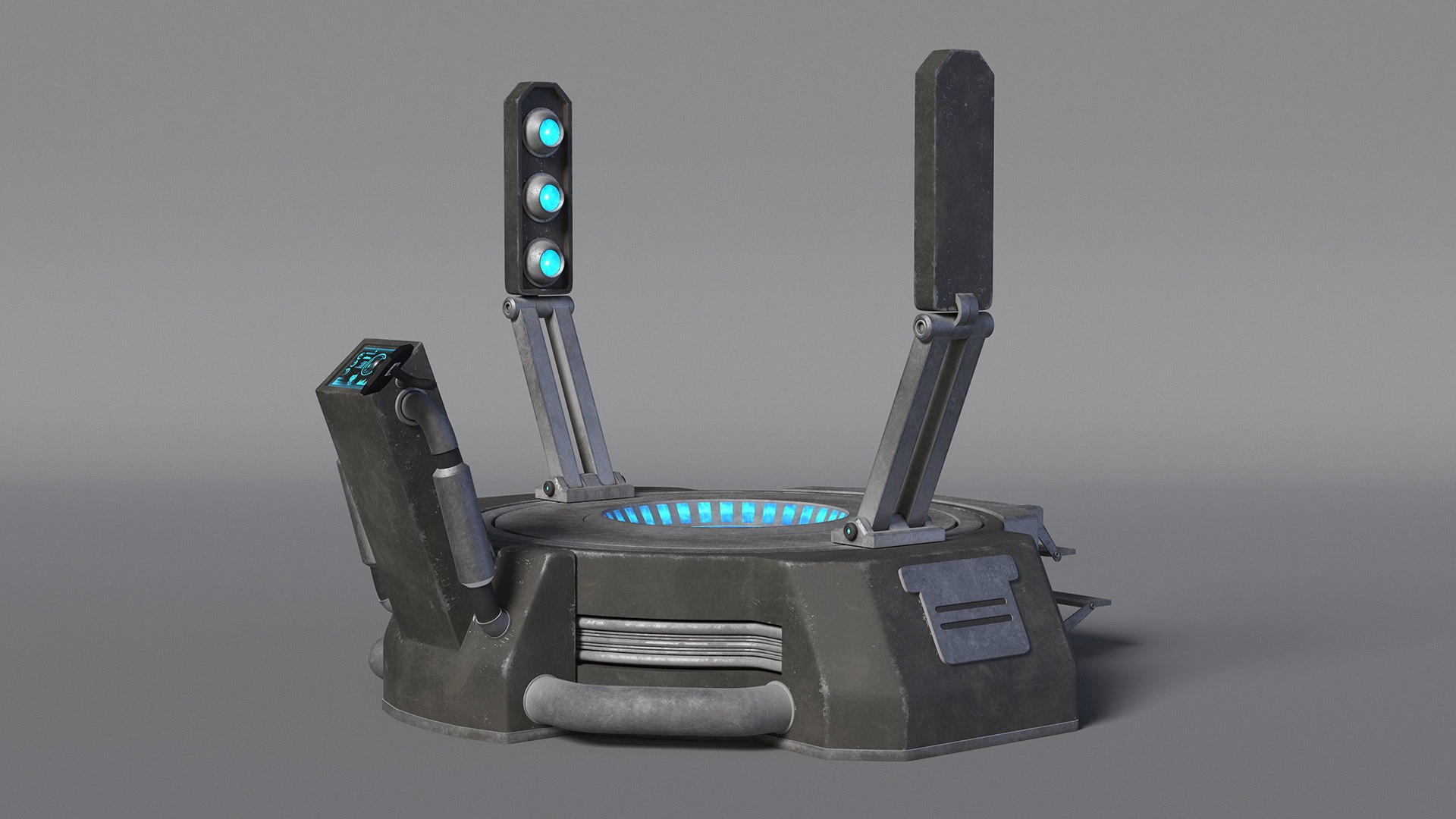 3D Sci Fi Teleport Machine - TurboSquid 2236590