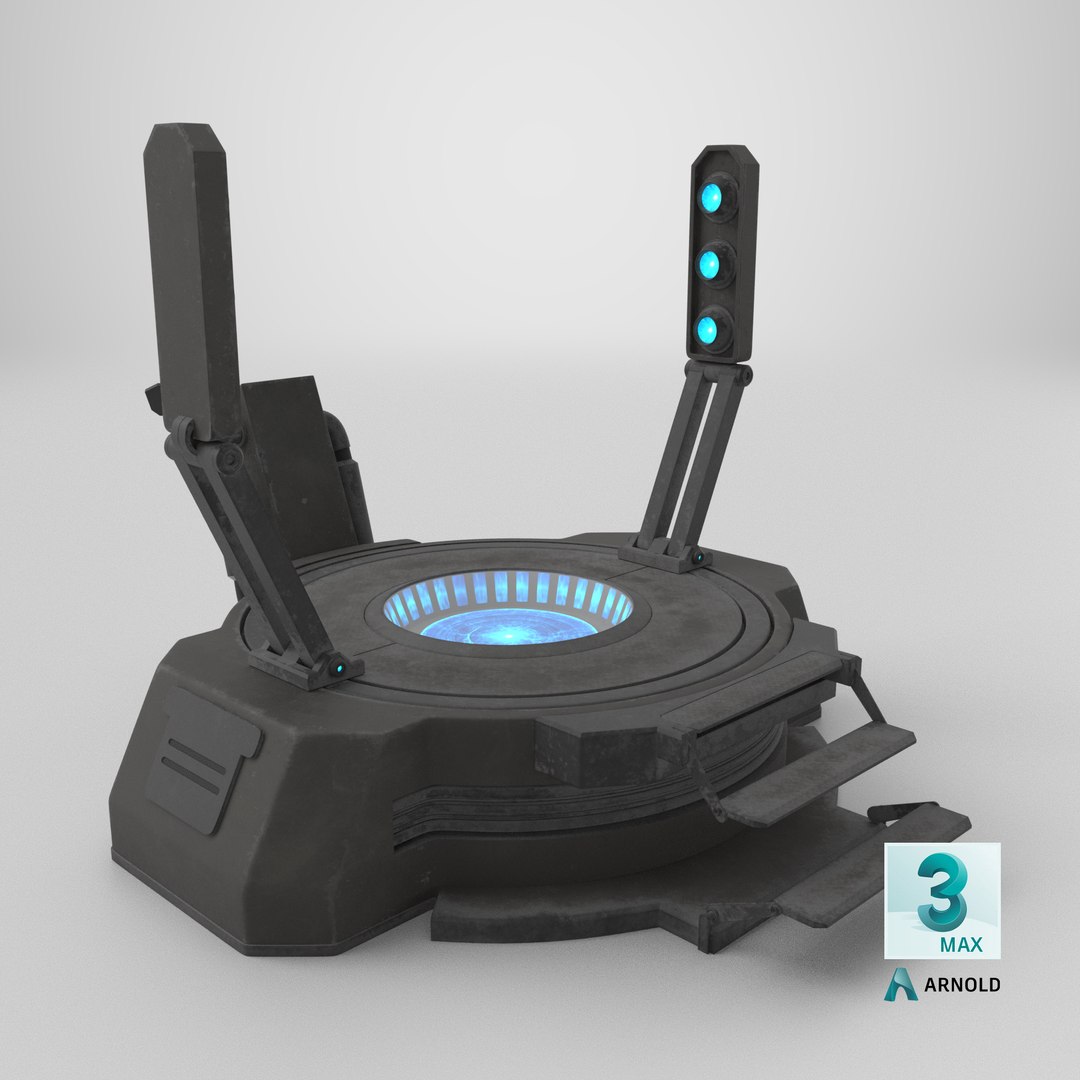 3D Sci Fi Teleport Machine - TurboSquid 2236590