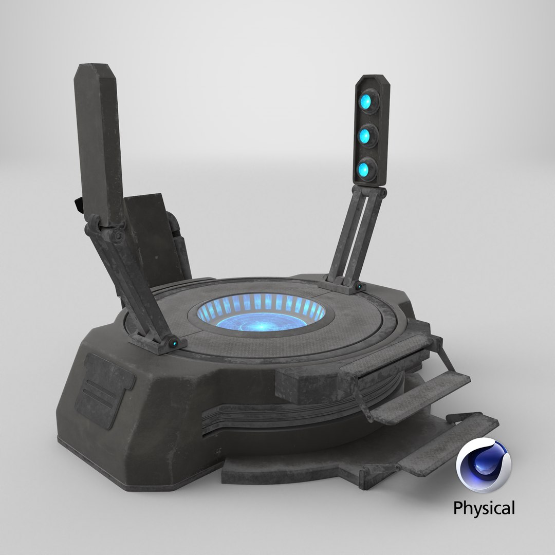 3D Sci Fi Teleport Machine - TurboSquid 2236590