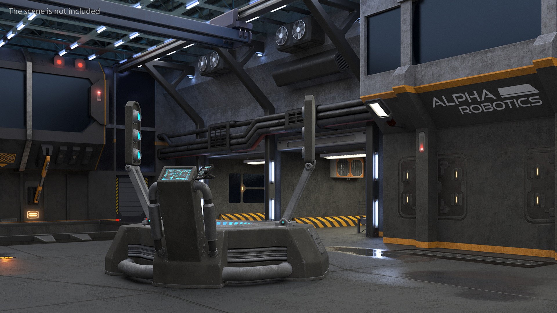 3D Sci Fi Teleport Machine - TurboSquid 2236590