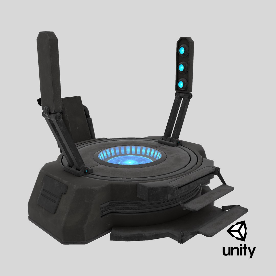 3D Sci Fi Teleport Machine - TurboSquid 2236590