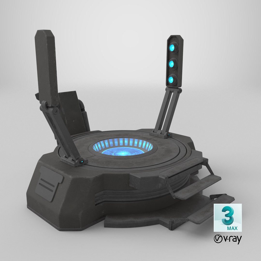 3D Sci Fi Teleport Machine - TurboSquid 2236590