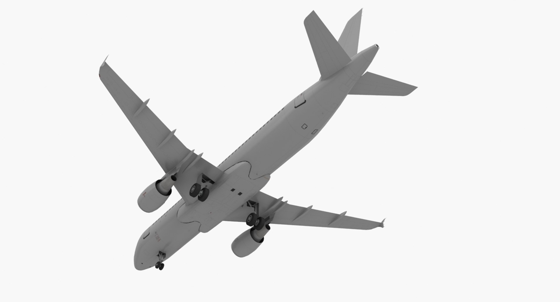 airbus a320 blank 3d 3ds