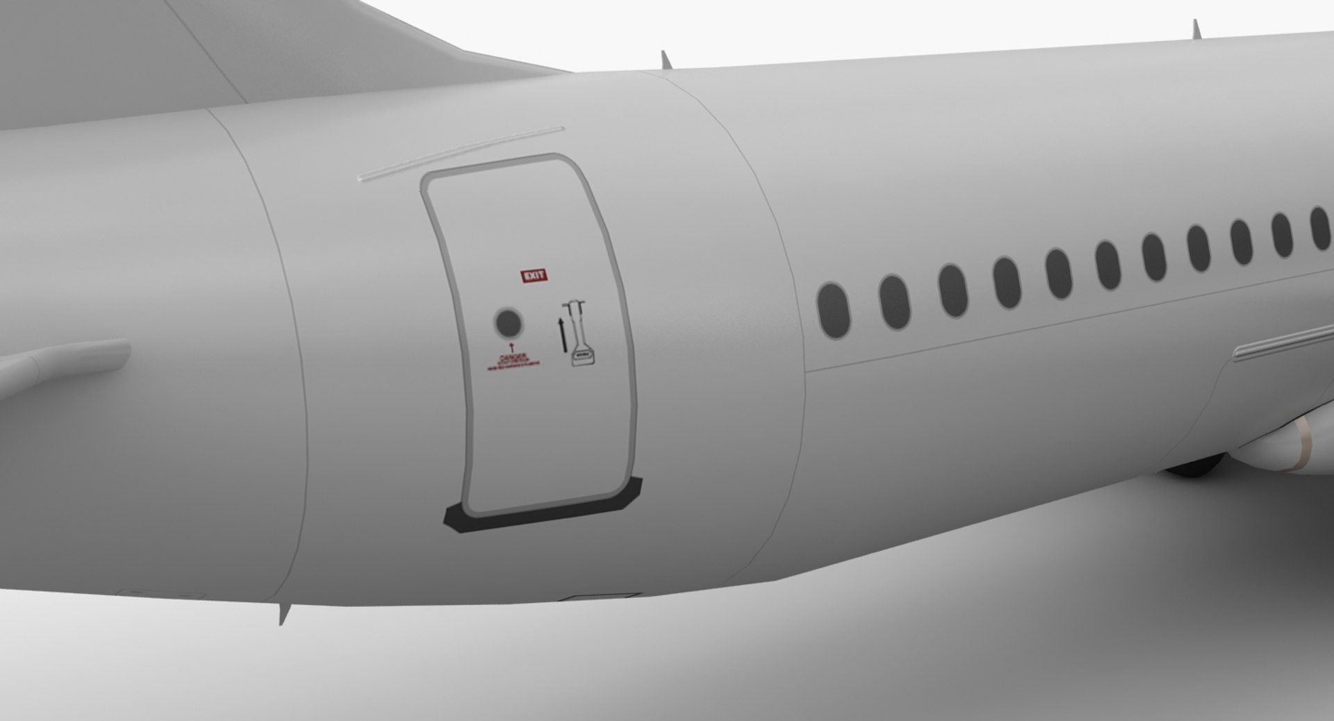 airbus a320 blank 3d 3ds