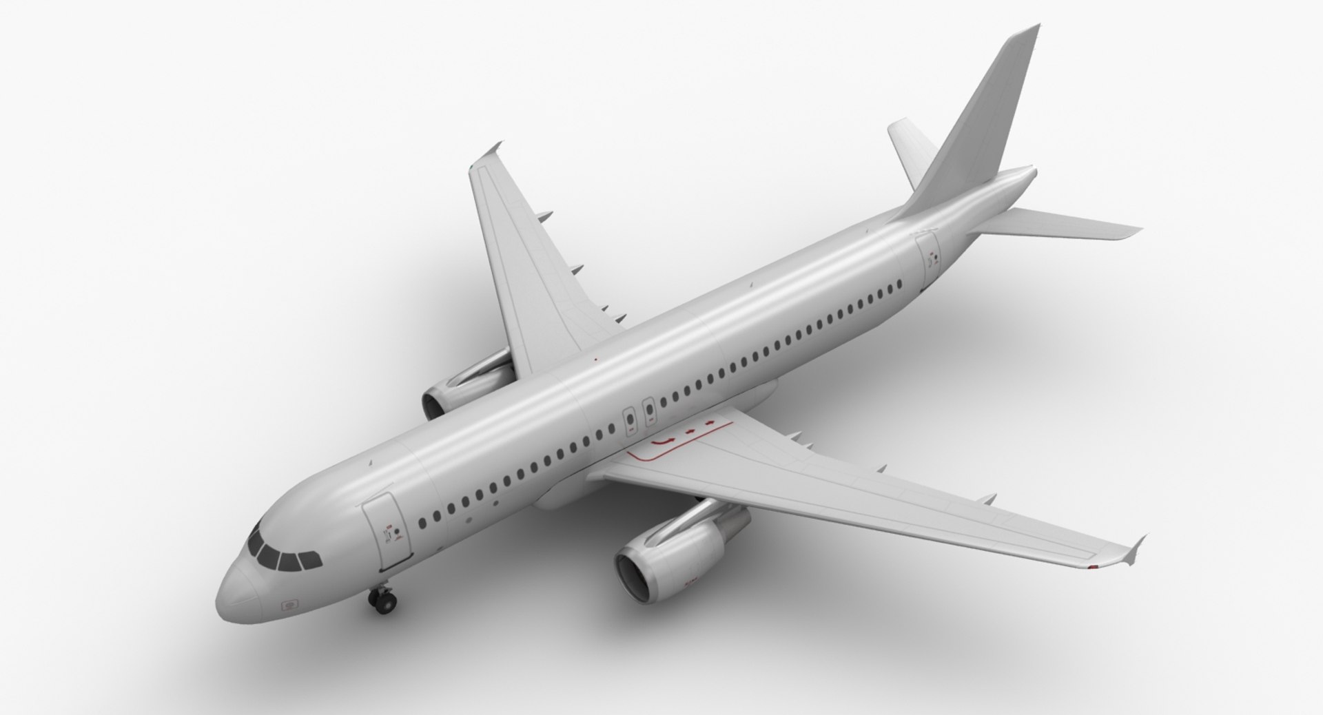 airbus a320 blank 3d 3ds