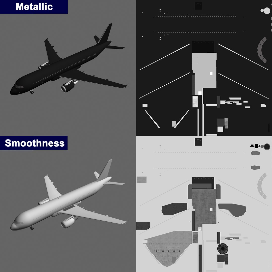 airbus a320 blank 3d 3ds