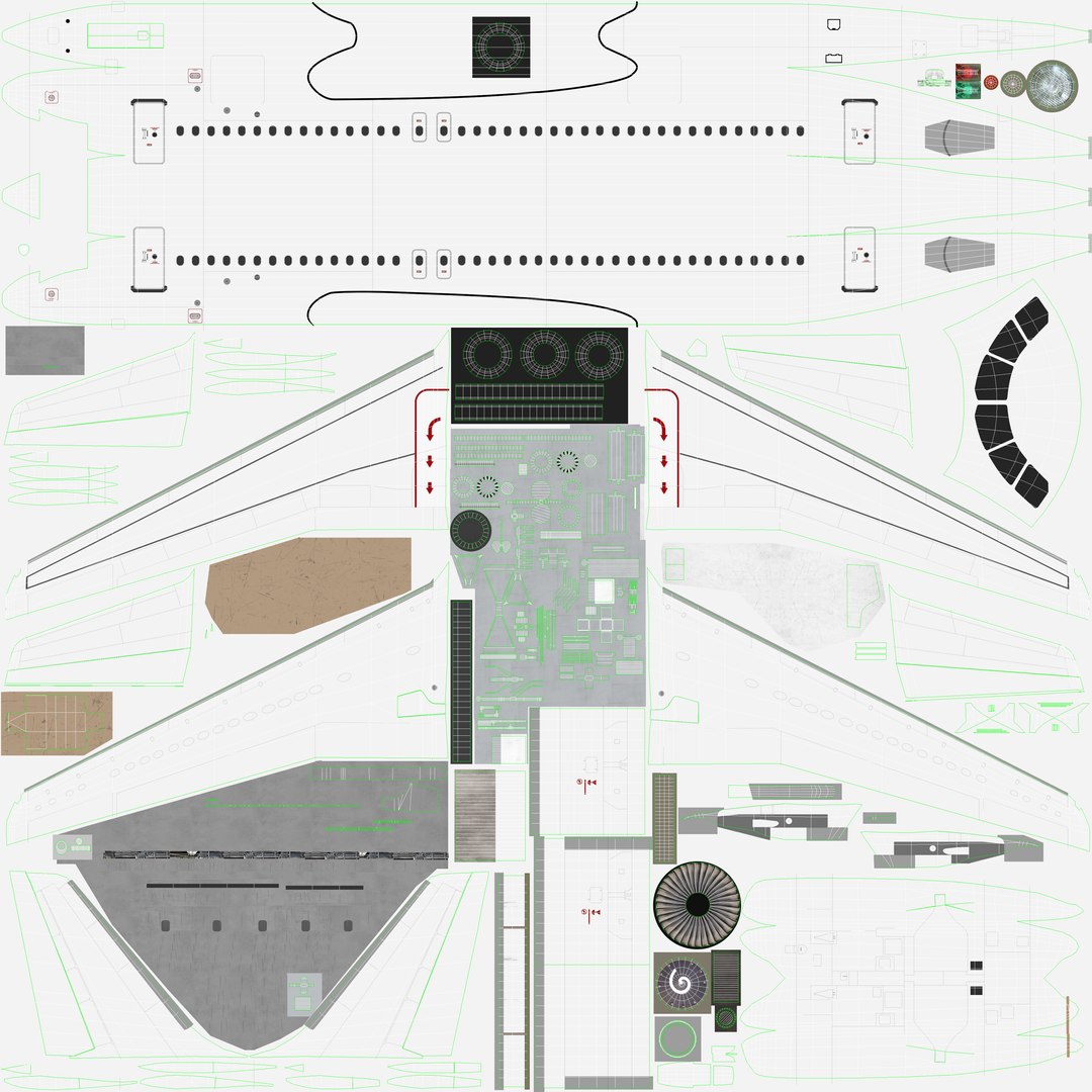 airbus a320 blank 3d 3ds