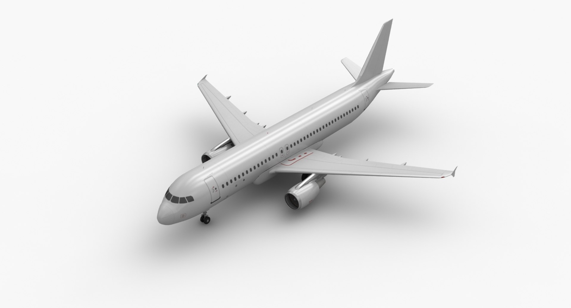 airbus a320 blank 3d 3ds