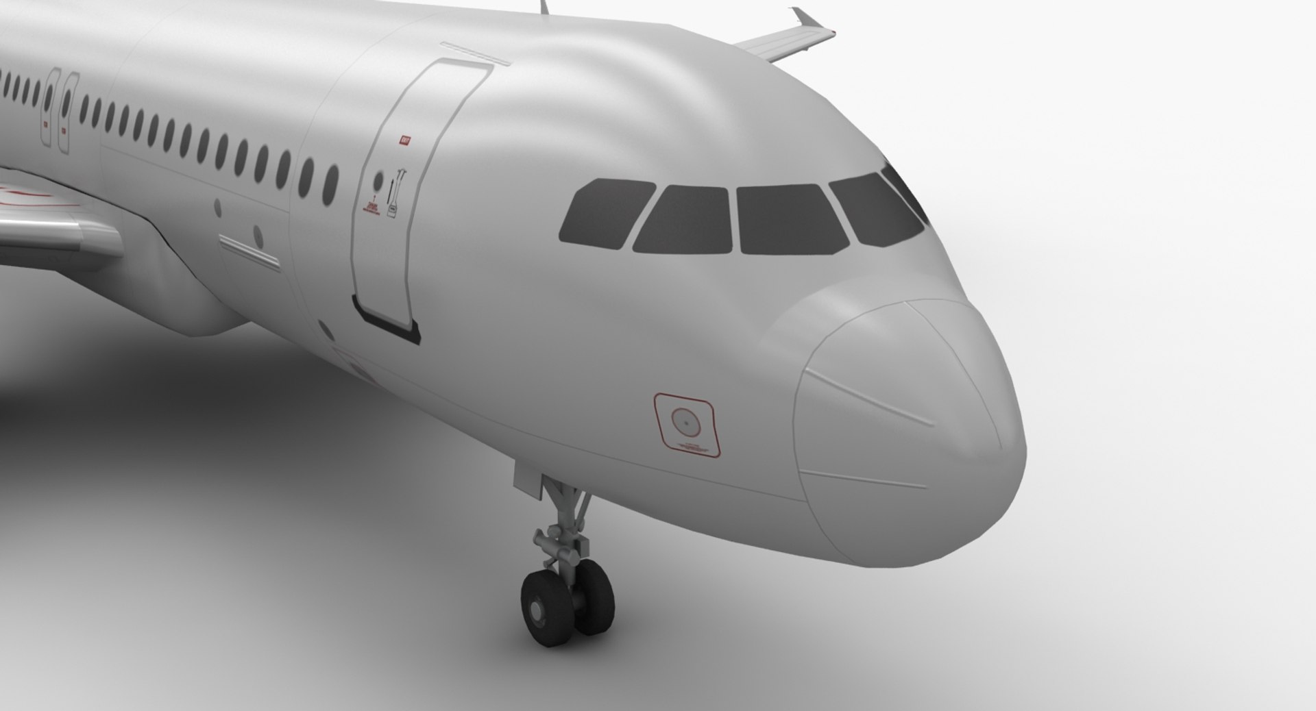 airbus a320 blank 3d 3ds