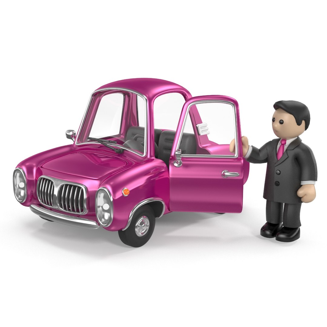 Cartoon Car Driver 3D | 1148129 | TurboSquid