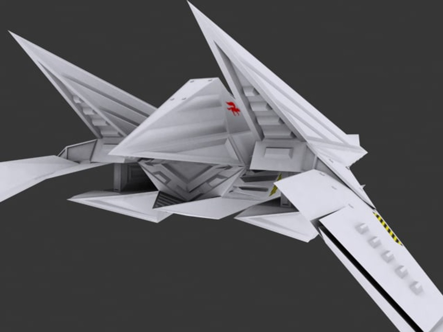 3d model of arwing star - fox