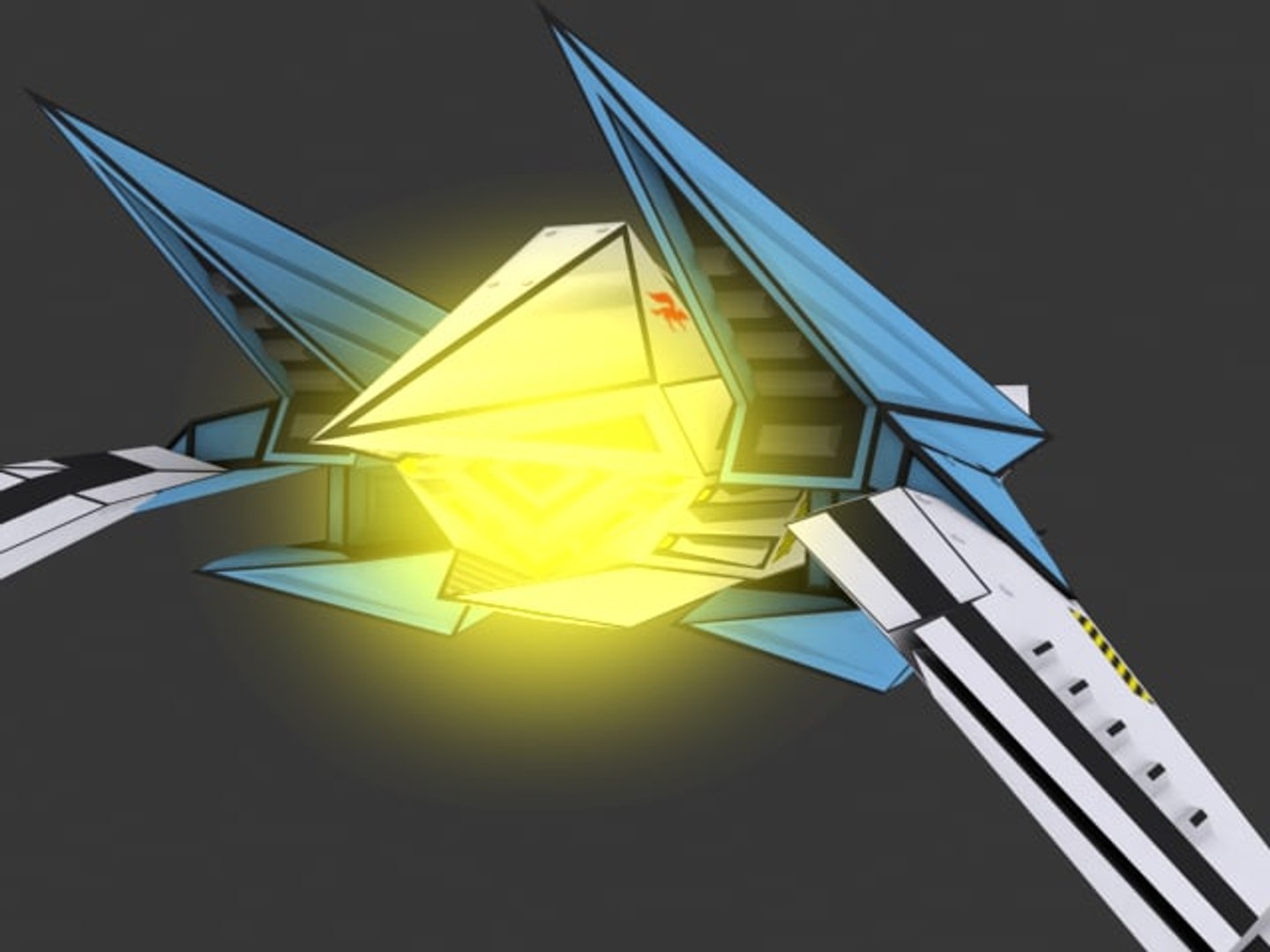3d Model Of Arwing Star - Fox