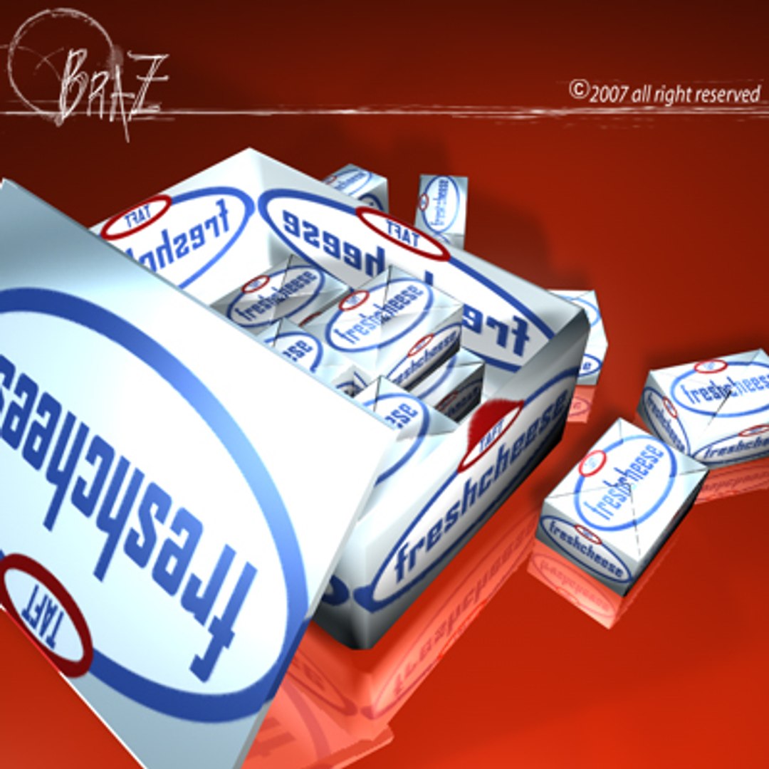 3d Green Cheese Model