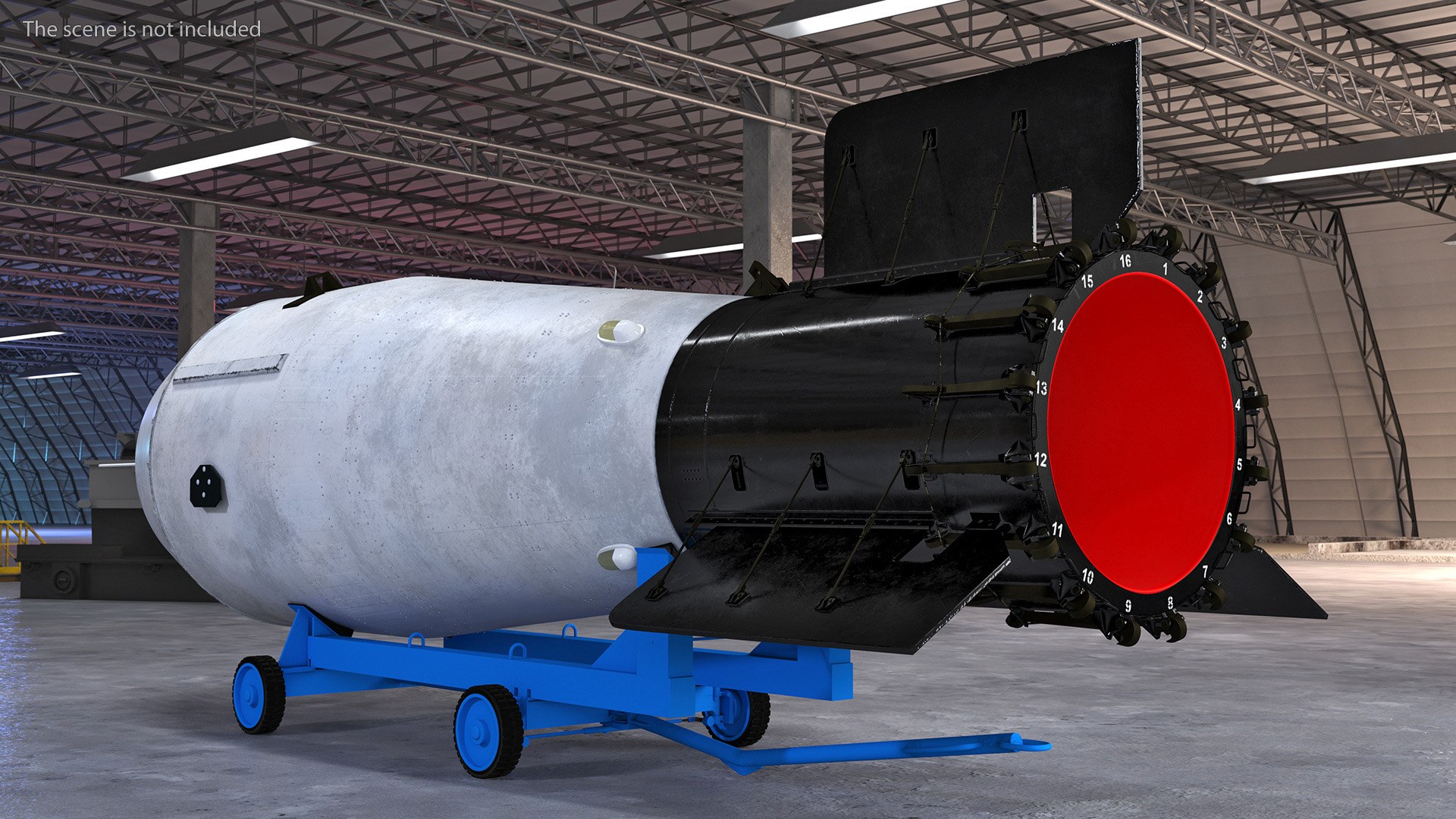 Tsar Bomba AN602 On Cart 3D Model - TurboSquid 2061184